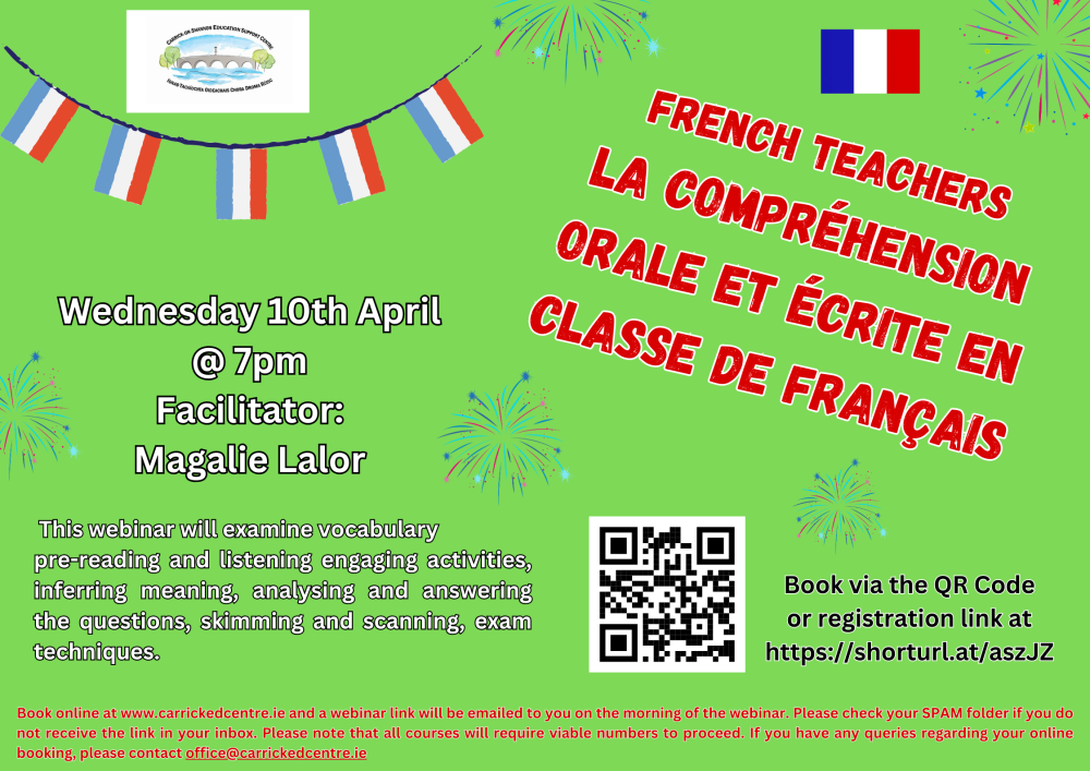 La compréhension orale et écrite en classe de français - 24LCSP23-Post ...